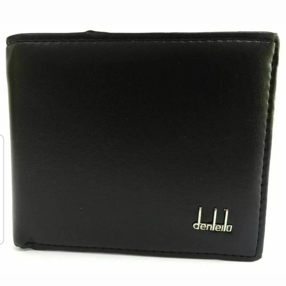 Denleilu | Bags | Denleilu Black Faux Leather Bifold Wallet | Poshmark